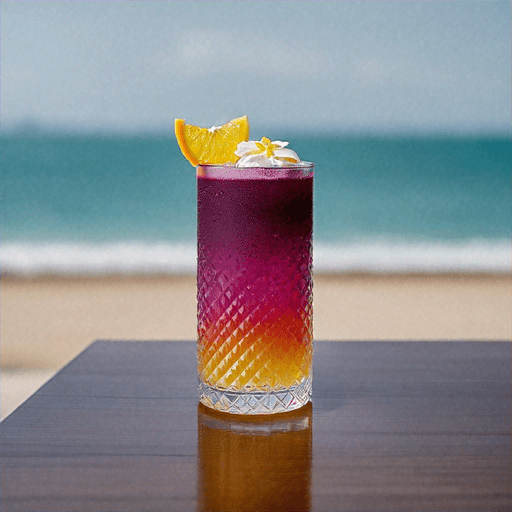 Acai Twilight Breeze, Exotic acai cocktail with citrus and floral notes