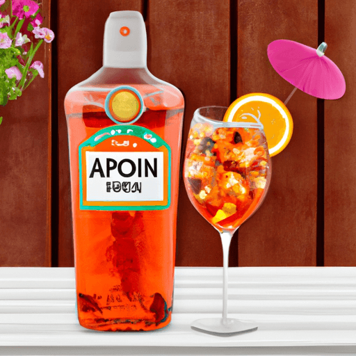 Aperitivo Spritz, Classic Italian cocktail with Aperol, vermouth, and gin