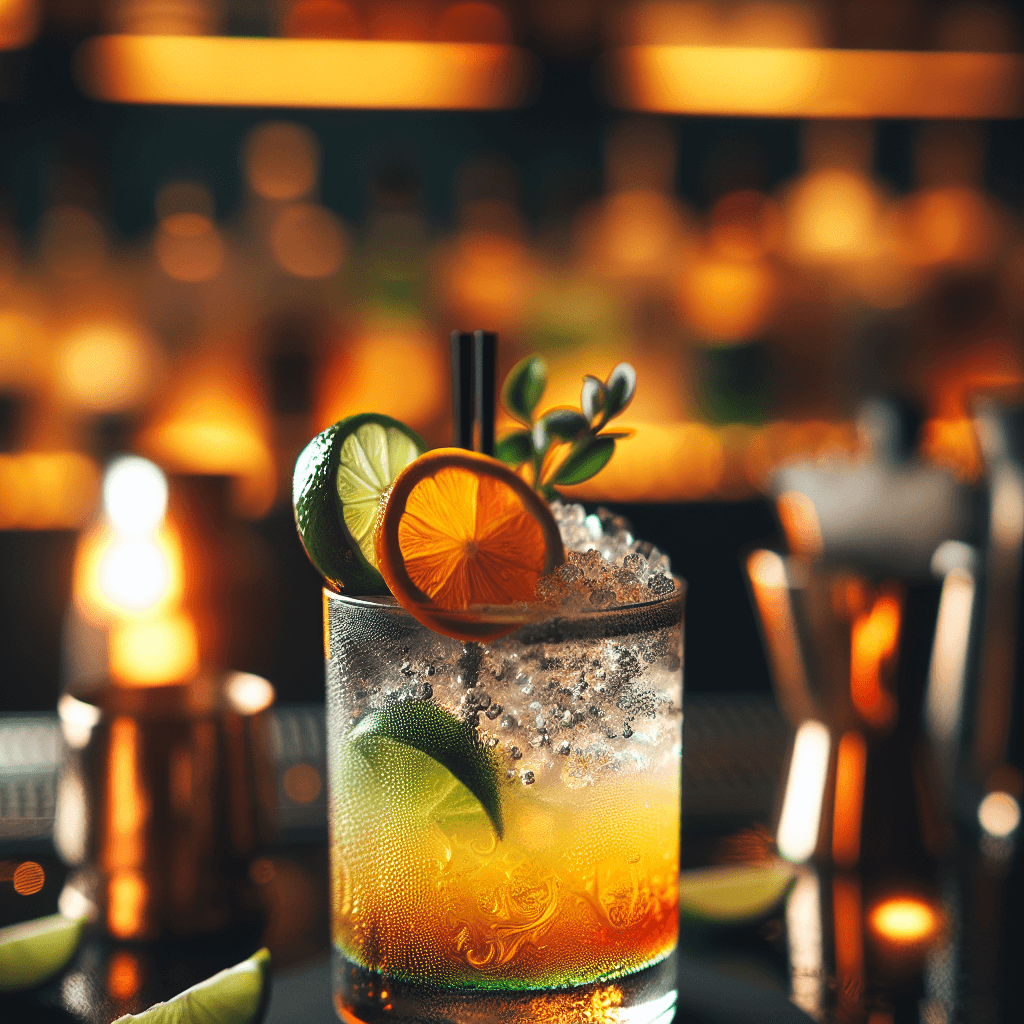 Arctic Citrus Blaze, A bold and intense drink with citrus flavors
