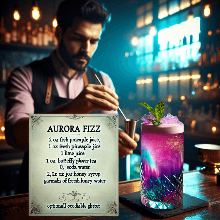 Aurora Fizz, Captivating non-alcoholic cocktail inspired by the ...