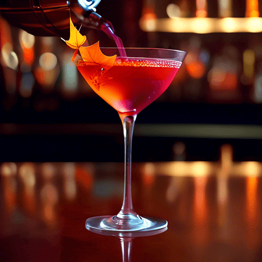 Autumn Ember Elixir, Warm fall cocktail with rich seasonal flavors and ...