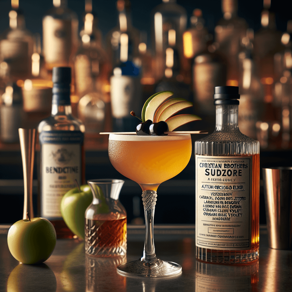 Autumn Orchard Elixir, Complex fall cocktail with brandy, Suze, apple ...