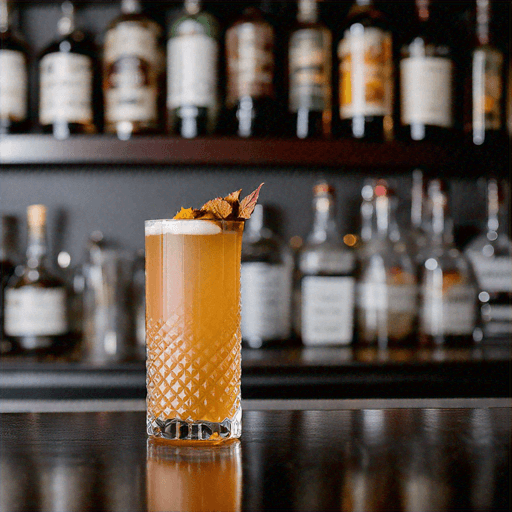 Autumn's Embrace, Warm, inviting fall cocktail with spiced apple cider ...