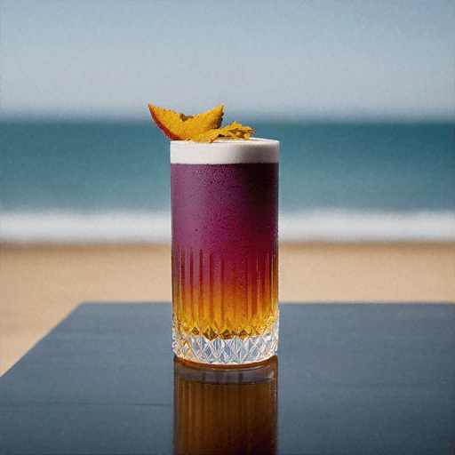 Autumn Violette, Enchanting fall cocktail with violet and autumn spices
