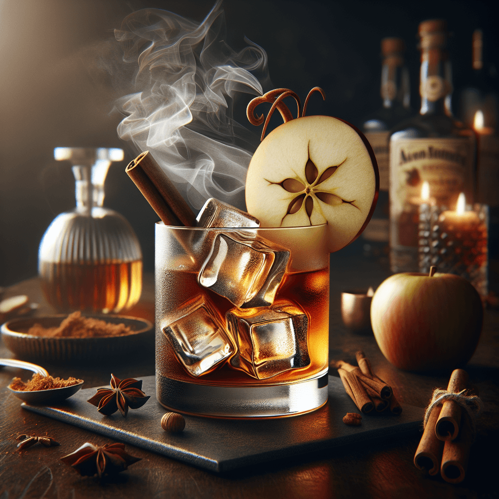Autumn Whisper, Sophisticated autumn cocktail with smoked ice and ...