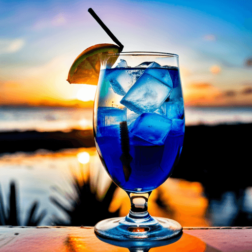 Azure Heatwave, Refreshing blue summer cocktail with fruity and citrus ...