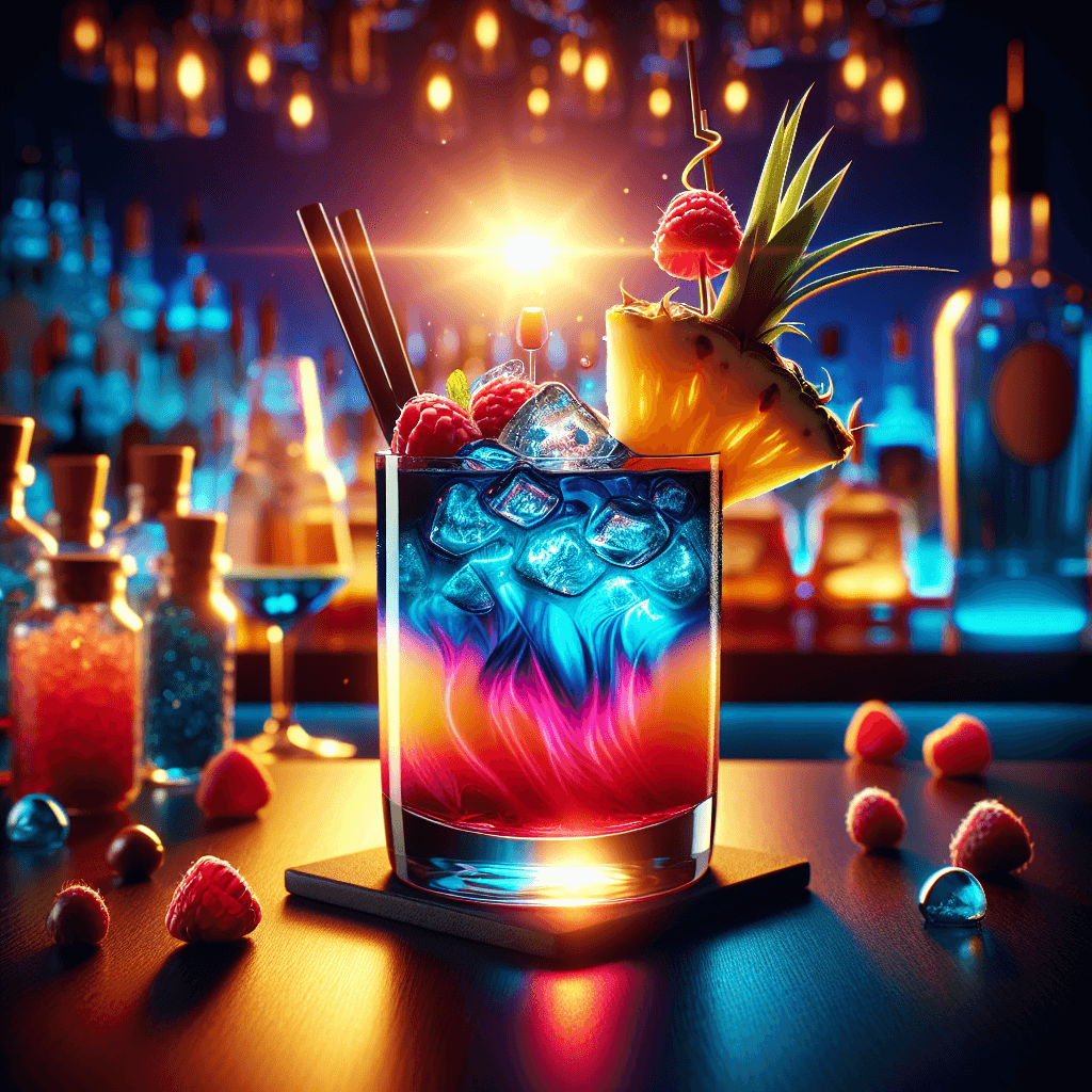 Azure Sunset Dream, Tropical and berry flavors in a visually stunning ...