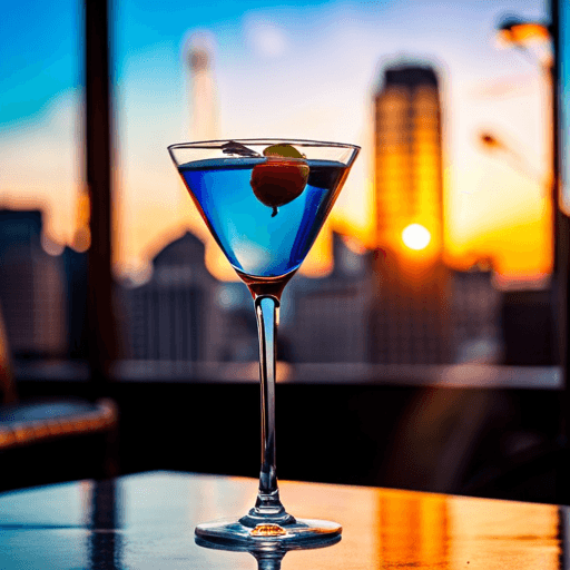 Azure Verdant Fizz, Azure Verdant Fizz cocktail with botanical and ...