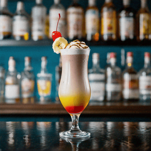 Banana Split Delight, Banana Split Delight cocktail, sweet and ...