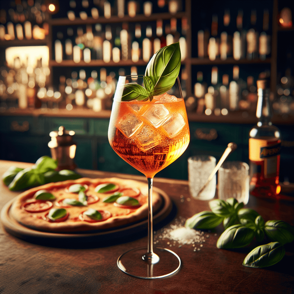 Basilico Spritz, Italian-inspired Basilico Spritz, perfect for pizza night