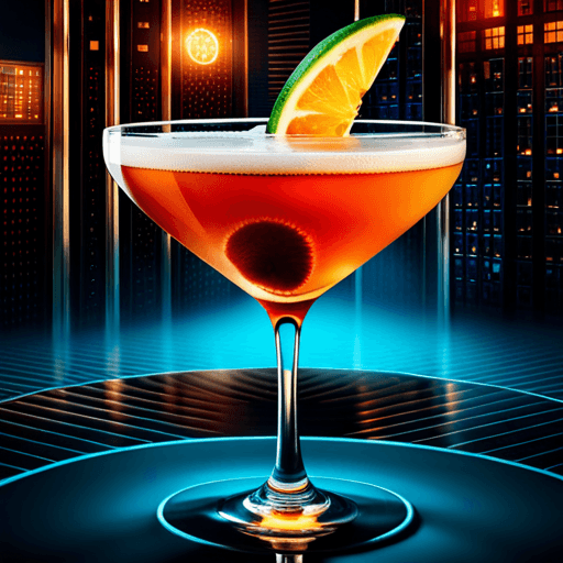 Battleship Blitz, Bold naval-themed cocktail with oceanic and ...