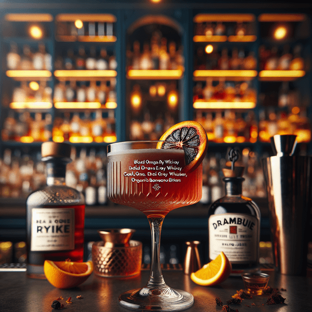 Blood Orange Rye Twilight, Complex, sweet, modern cocktail with ...
