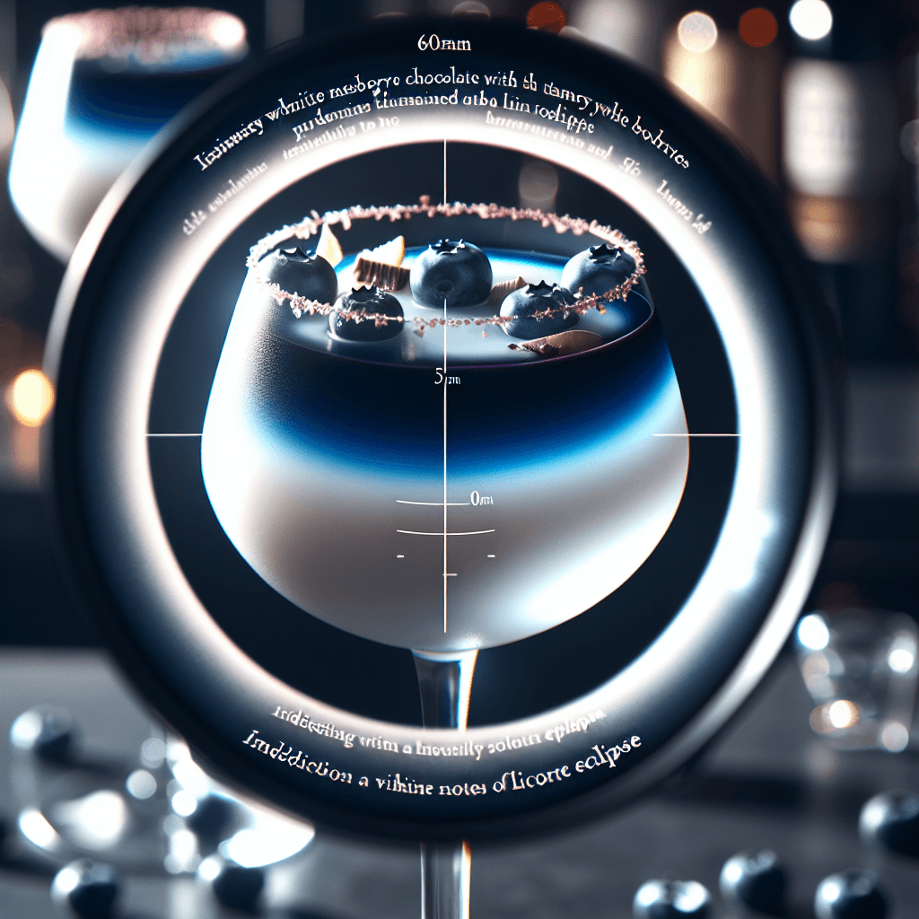 Blueberry Bliss Eclipse, Celestial white chocolate blueberry cocktail