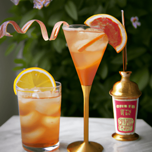 Bourbon Sunset, Bourbon and Aperol cocktail