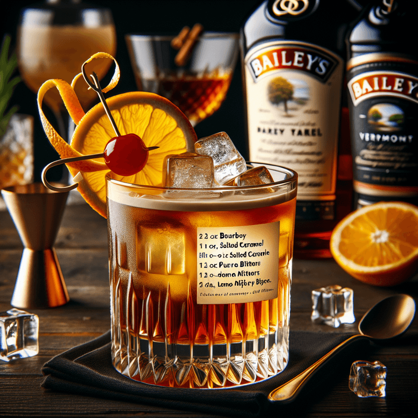 Caramel Orchard Whiskey Dream, Luxurious whiskey cocktail with caramel ...