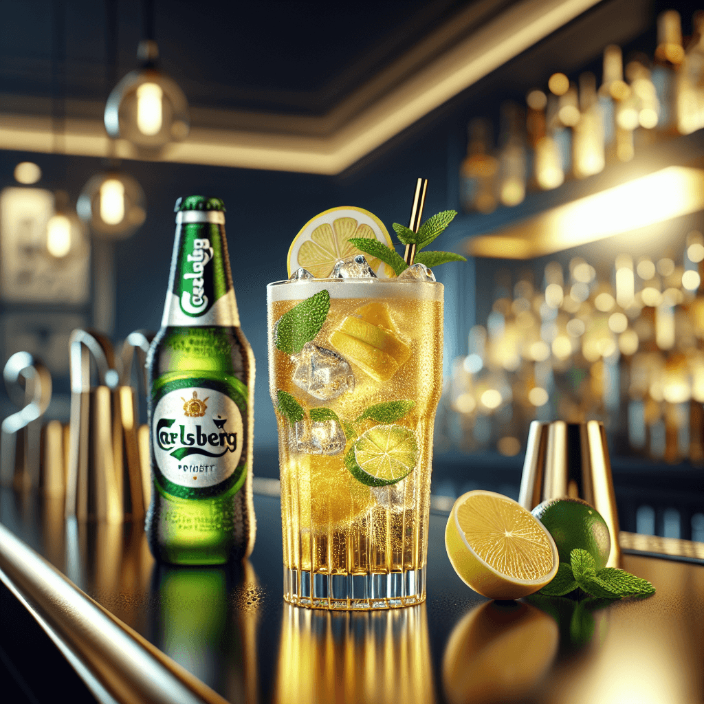 Carlsberg Citrus Spritz, Refreshing Carlsberg Citrus Spritz beer cocktail