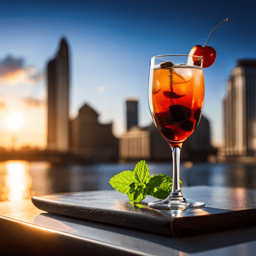 Cherry Herb Elixir, Sophisticated non-alcoholic cocktail with cherry ...