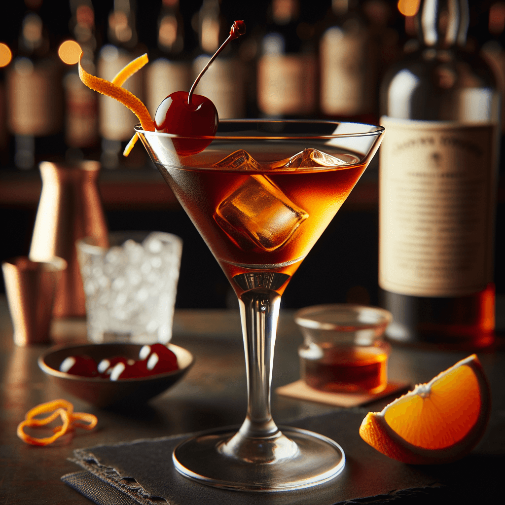 Cherry Orange Manhattan, Refreshing twist on classic Manhattan with ...