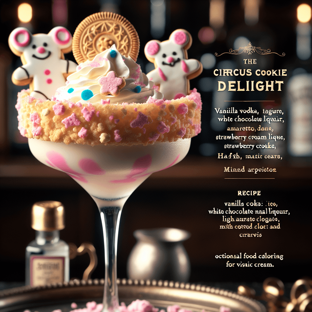 Circus Cookie Delight, Circus Cookie Delight dessert cocktail