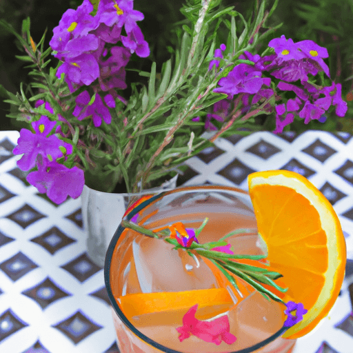 Citrus Blossom, Gin cocktail with grapefruit, lavender, rosemary, and ...