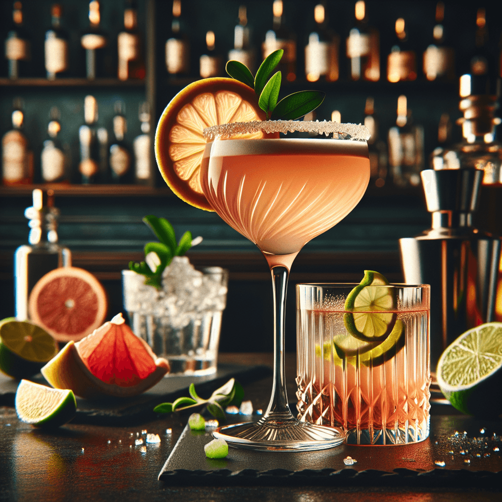 Citrus Pucker Punch, Intensely sour citrus cocktail