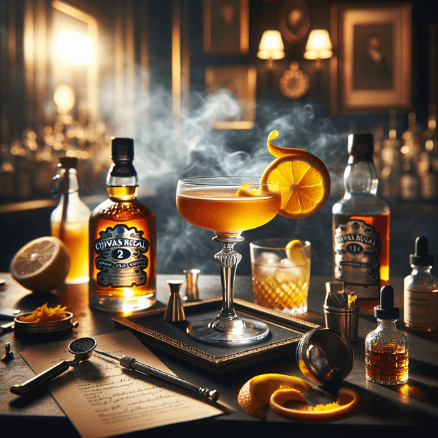 Citrus Regal, Luxurious, refreshing cocktail with Chivas Regal and oleo ...