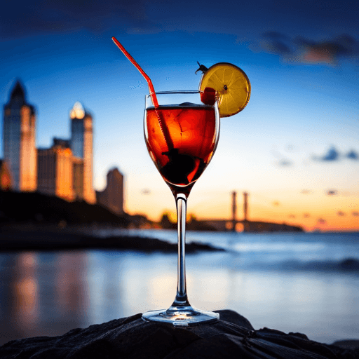 Cocktail Aussie Rules Rumble, Bold Aussie cocktail with rum, passion ...