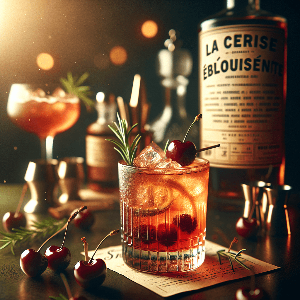 Cocktail, Vibrant, refreshing cocktail with cherry shrub, bourbon, and ...