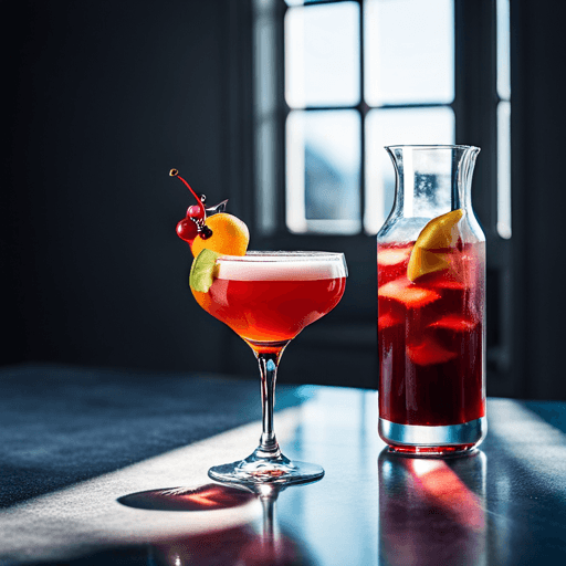Hibiscus Pisco Fizz, Pisco and hibiscus sour cocktail
