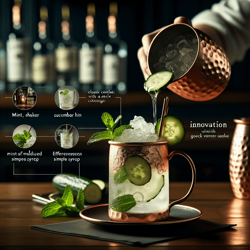 Crystal Arctic Mule, Refreshing twist on classic mule cocktail