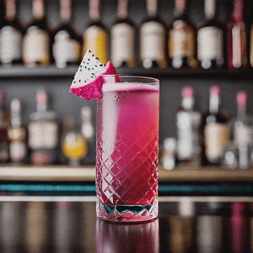 Dragonberry Sunset Fizz, Dragonberry Sunset Fizz cocktail with exotic ...