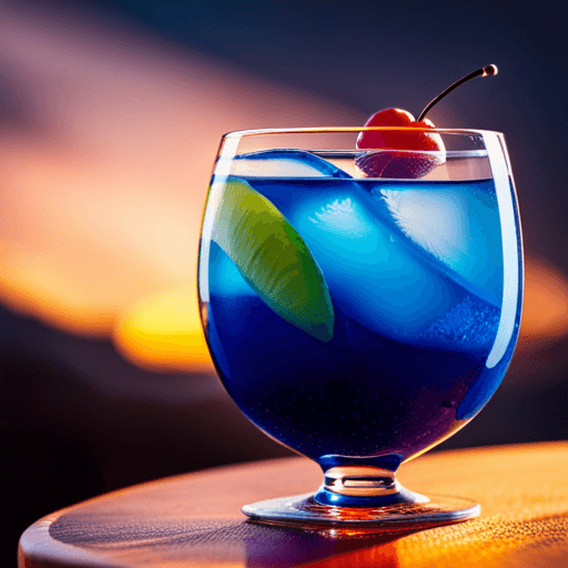 Dragonfruit Elixir, Exotic dragonfruit and yuzu cocktail with butterfly ...