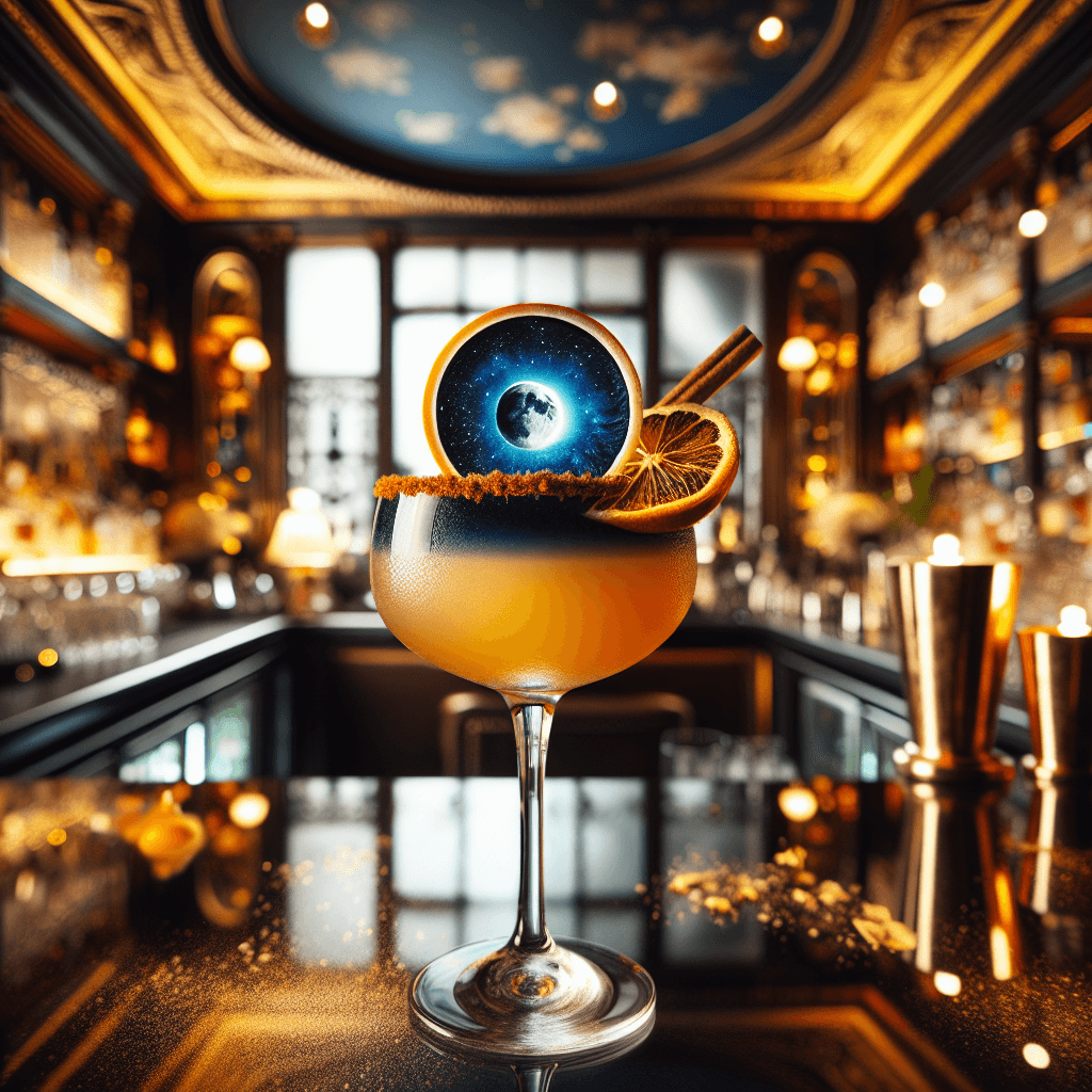 Eclipse Azul, Smoky and citrus-infused cocktail with mezcal and orange ...