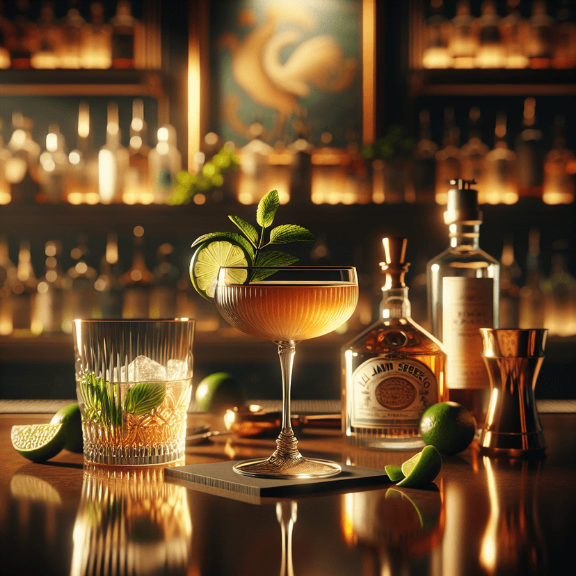 El Jardin Secreto, Bourbon, Ancho Reyes Verde, lime, elderflower ...