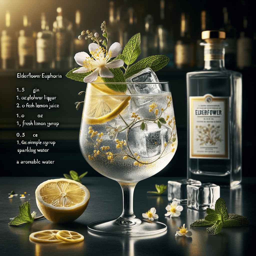 Elderflower Euphoria, Floral and citrus cocktail with elderflower ...
