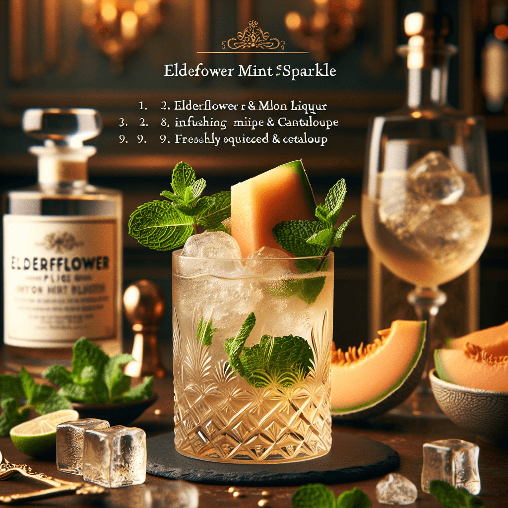 Elderflower Melon Mint Sparkle, Botanical sweet sparkle, essence of ...