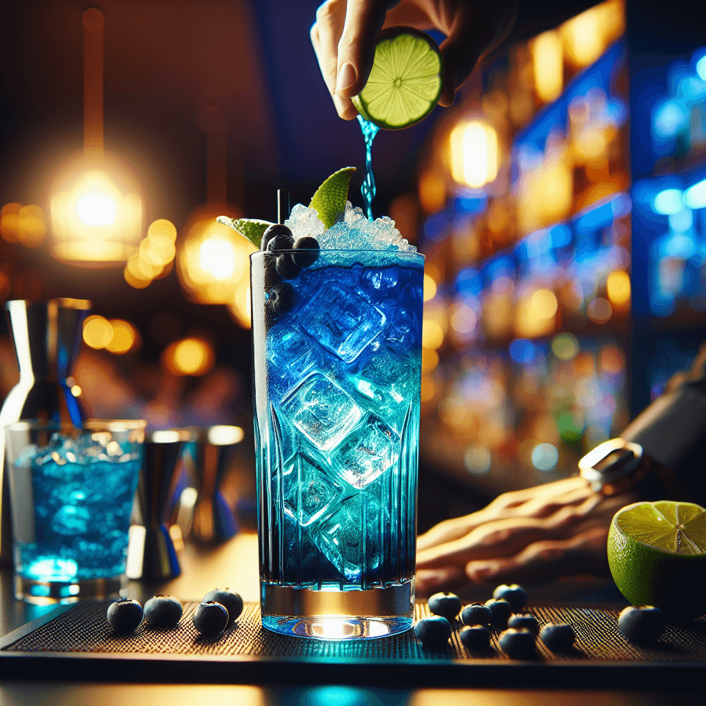 Electric Blue Thunder, Vibrant, tangy, sweet cocktail with vodka and ...