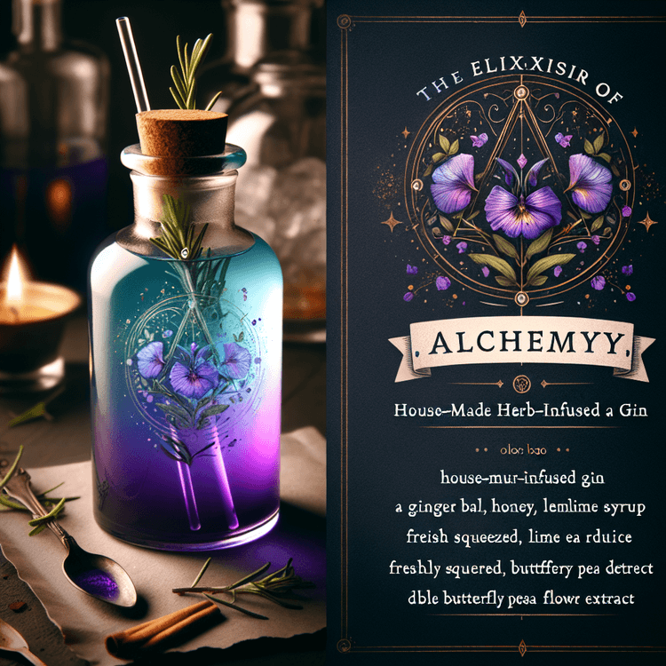 Elixir of Alchemy, Enchanting multi-sensory cocktail inspired by old apothecaries