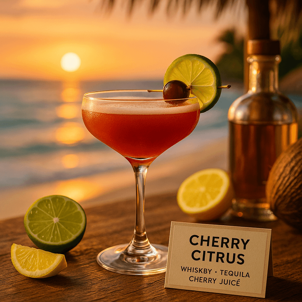 Emerald Enchantment, Citrus, cherry, elderflower cocktail with whiskey ...