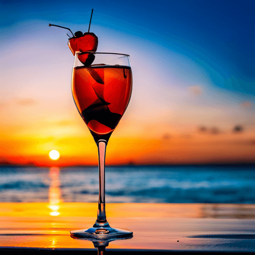 Eternal Sunset, Visually stunning cocktail with vodka and blood orange ...