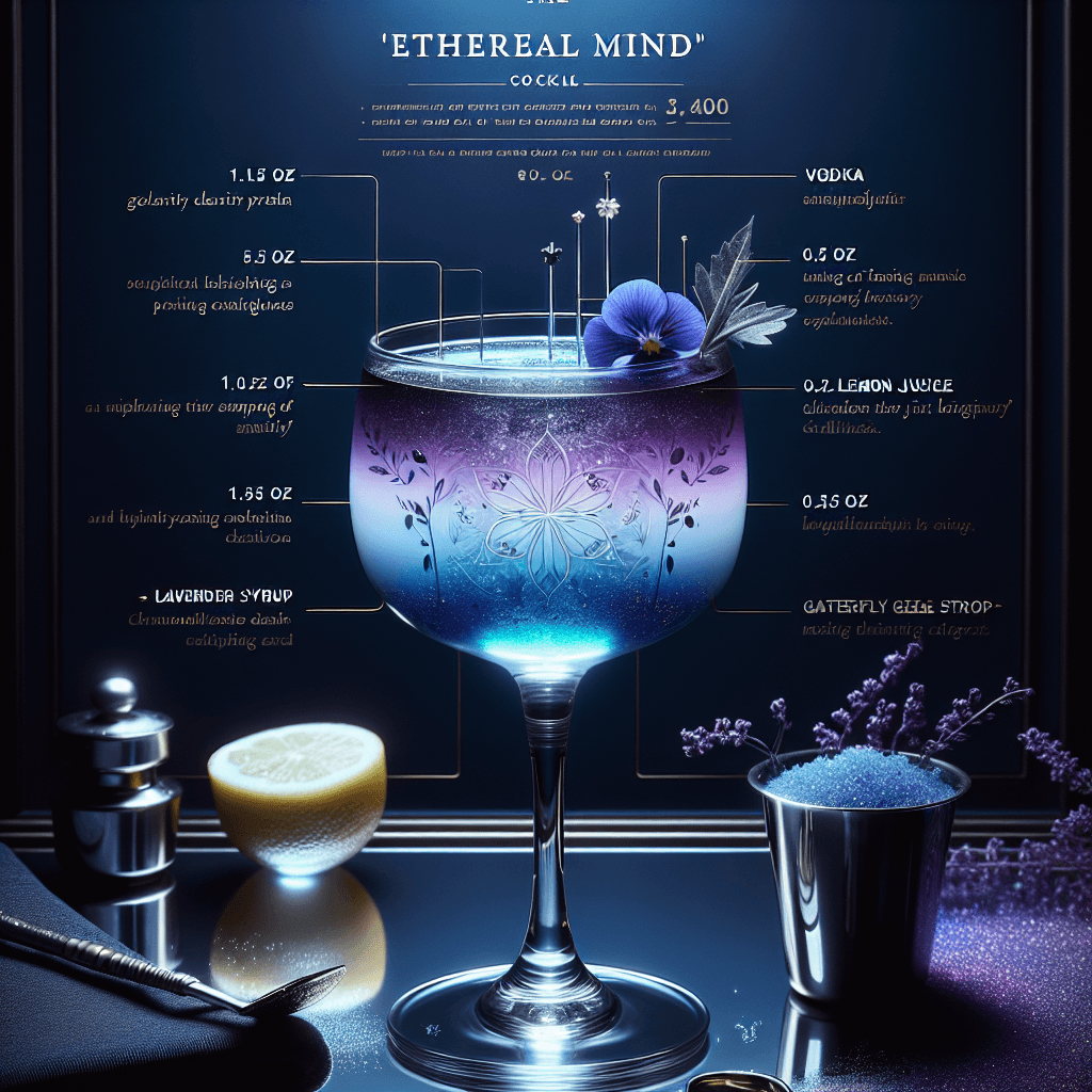 Ethereal Mind, Cocktail inspired by mental illness awareness