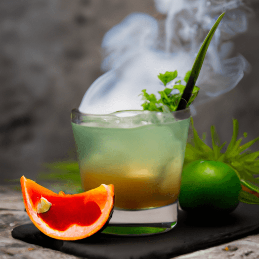 Fancy Smoke Cocktail, Elevated mezcal cocktail