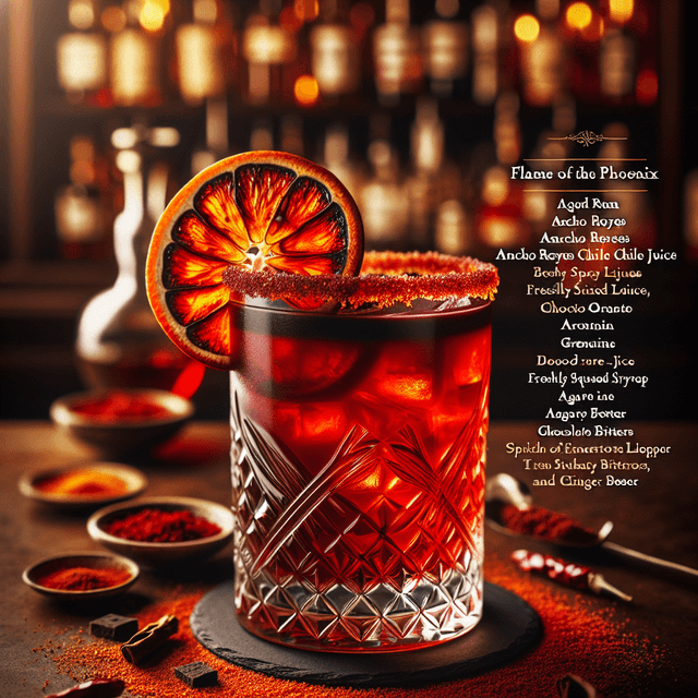 Flame of the Phoenix, Fiery cocktail of rebirth and passion