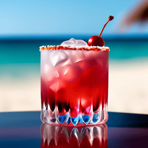 Frosted Cherry Ember, Winter cocktail with Campari, cherry, Allspice ...