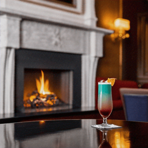 Frosty Fireside Flare, Invigorating winter cocktail with bourbon, mint ...