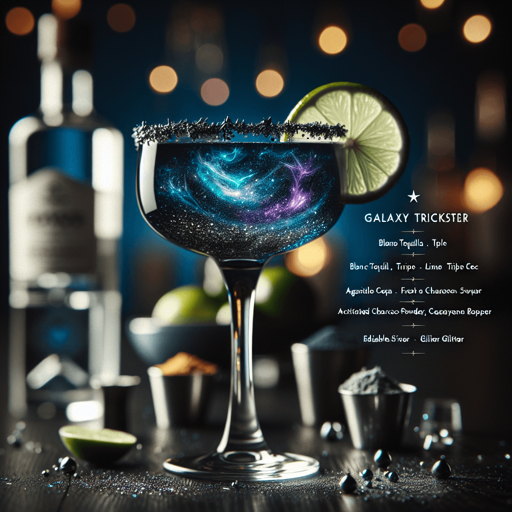 Galaxy Trickster, Deceptive cocktail with citrusy, spicy flavor and ...