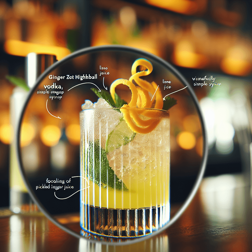 Ginger Zest Highball, Refreshing highball cocktail with sweetness ...