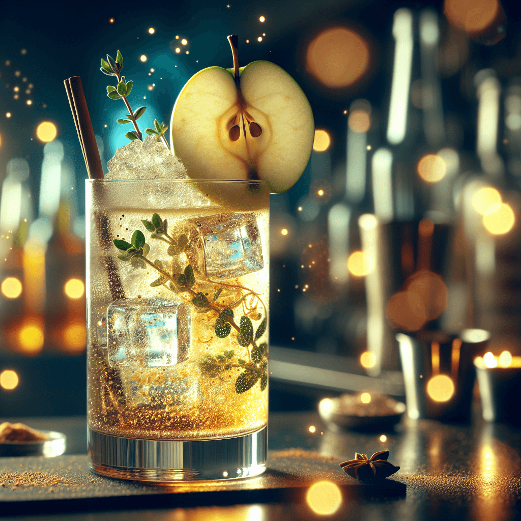 Golden Autumn Delight, Golden Autumn Delight mocktail with apple and ...