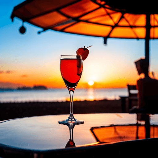 Golden Coast Sunset, Sophisticated Californian cocktail with brandy ...