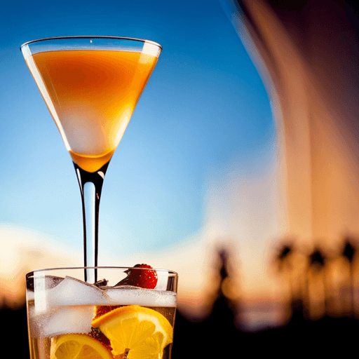 Golden Hazelnut Citrus Fizz, Nutty, citrus, effervescent cocktail with ...